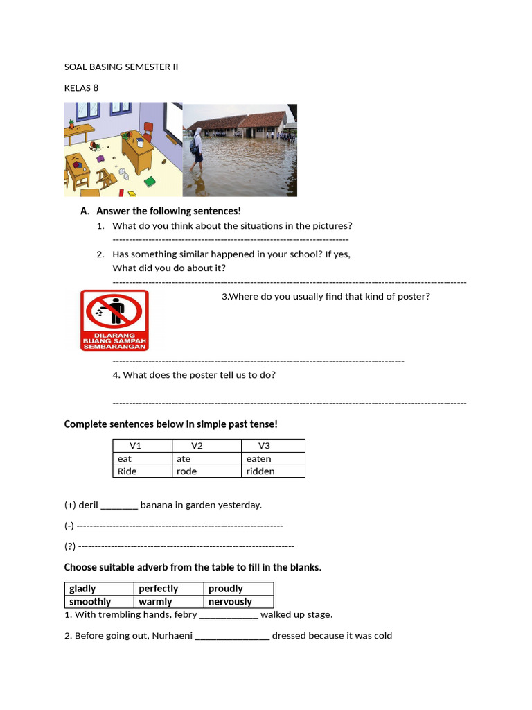 Soal Basing Semester II | PDF