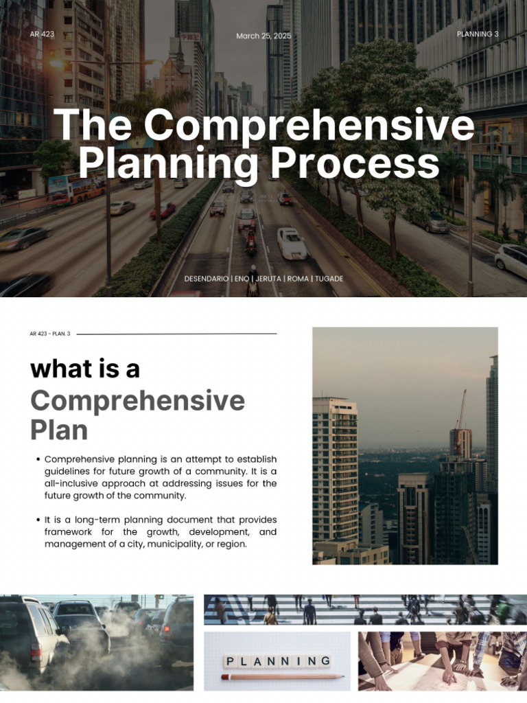 Planning Reporting - Comprehensive Planning Process - Compressed | PDF