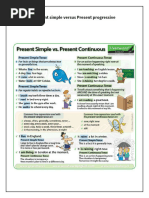 SIMPLE PRESENT AND PRESENT PROGRESSIVE - Worksheet COMPLETE | PDF