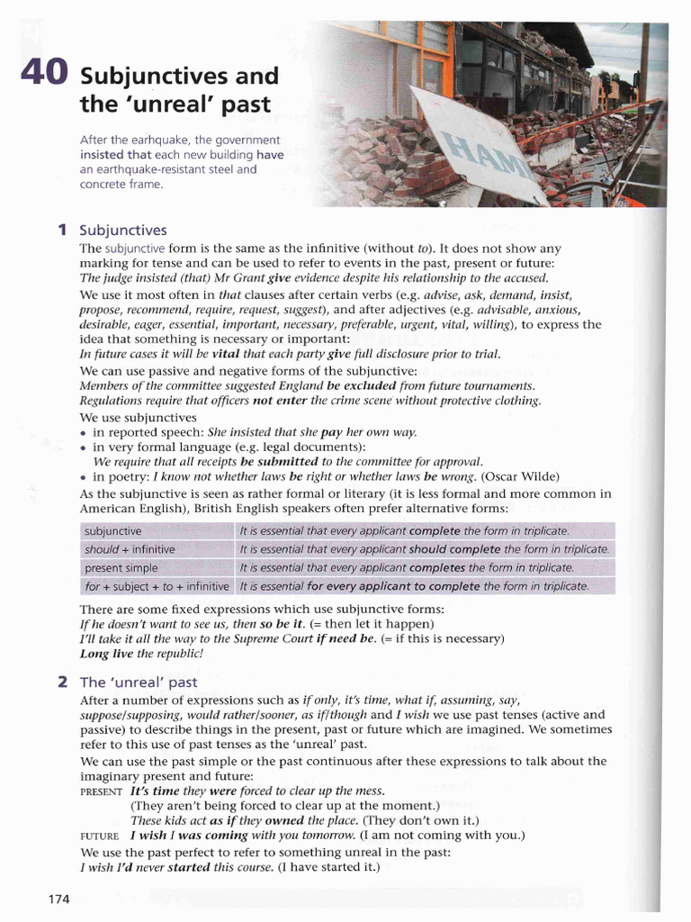 The Subjunctive + Exercises | PDF