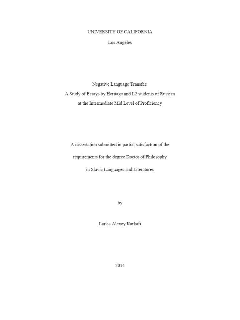 Negayive Language Transfer | PDF | Second Language Acquisition | Second ...