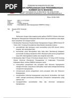 Surat Pemutakhiran Data Simasten | PDF