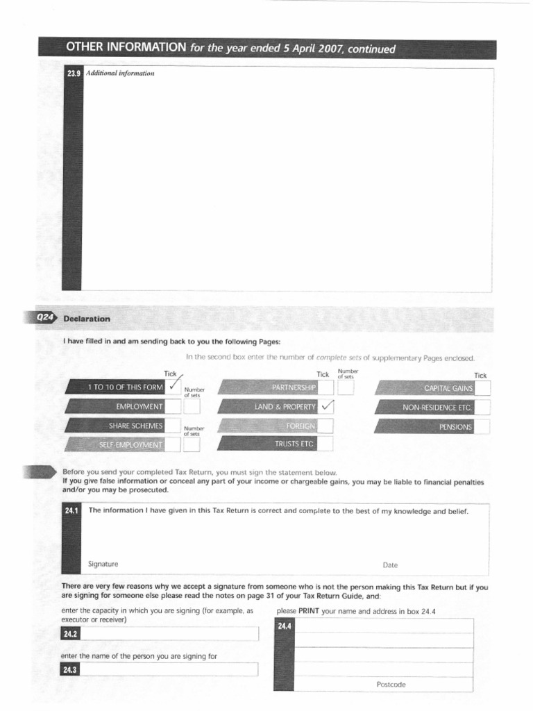 Tax Return Signature Instructions | PDF