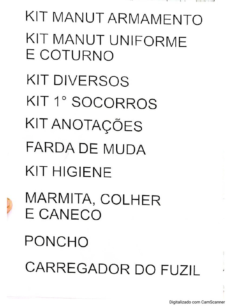 Lista de Kits | PDF