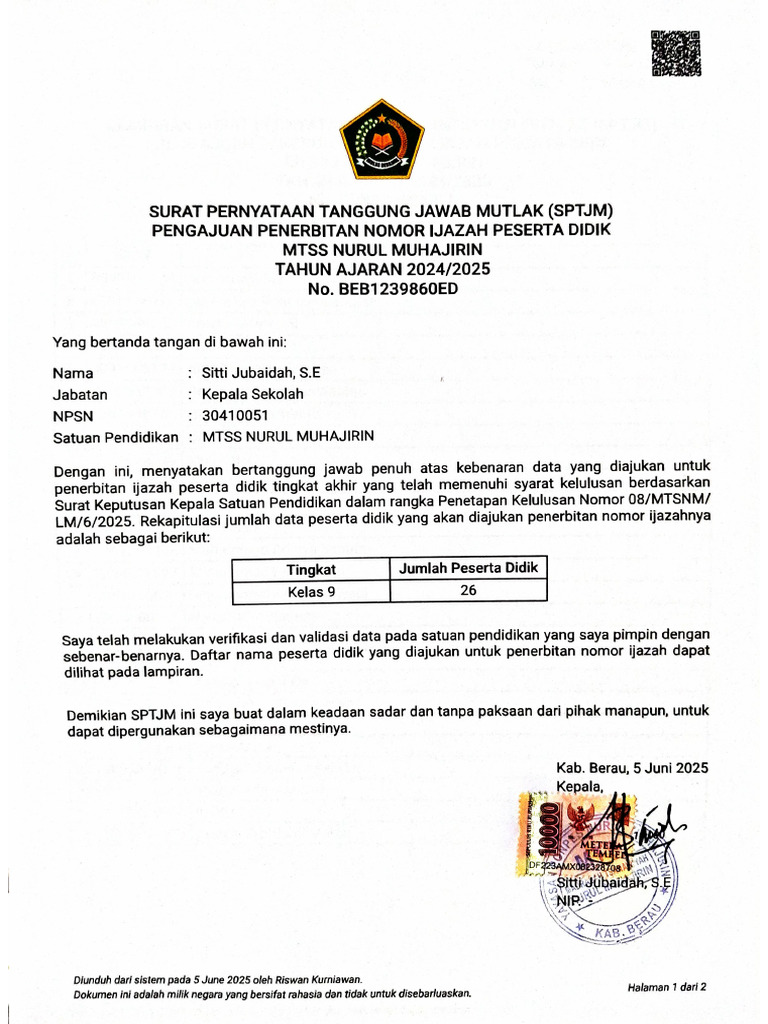 SPMT Kelulusan | PDF