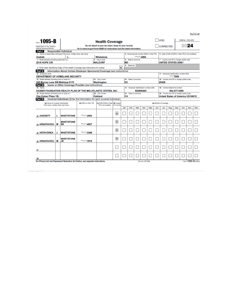 Health Tax Form - Log | PDF