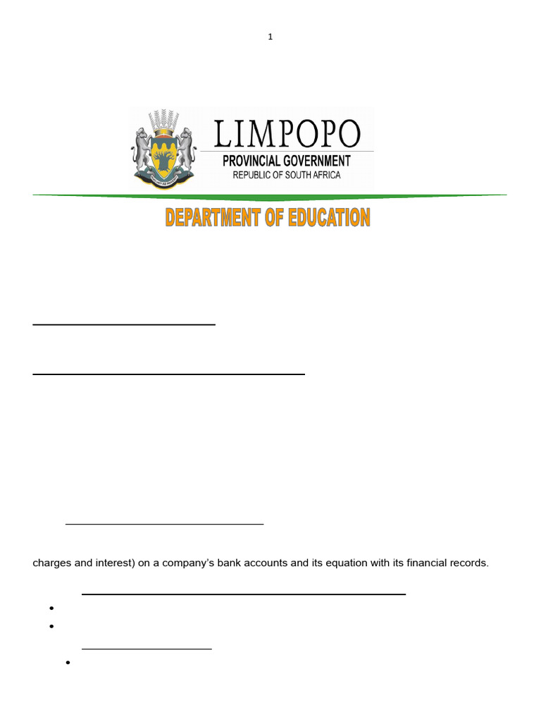 Bank Reconciliation Notes | PDF | Debits And Credits | Overdraft