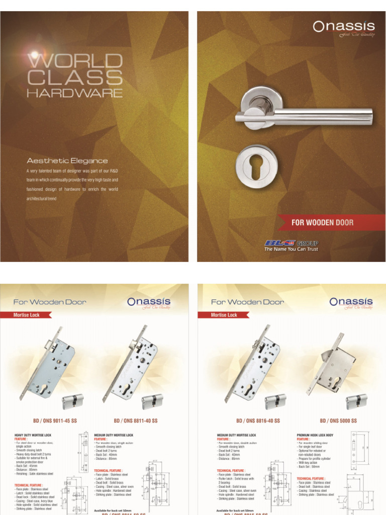 Onassis For Wooden Door | PDF