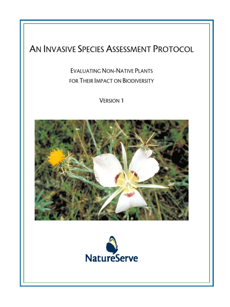Invasive Species Assessment Protocol | PDF | Invasive Species ...