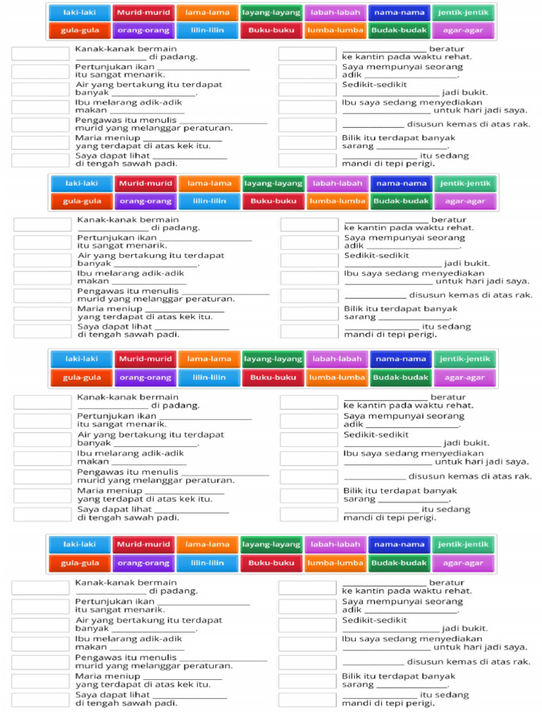 Latihan Kata Ganda | PDF
