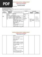 Plan de Clases Lengua y Literatura | PDF | Maestros | Planificación