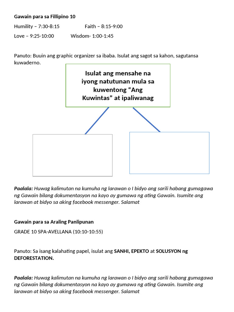 Blended-Gawain para Sa Fillipino 10 & AP | PDF