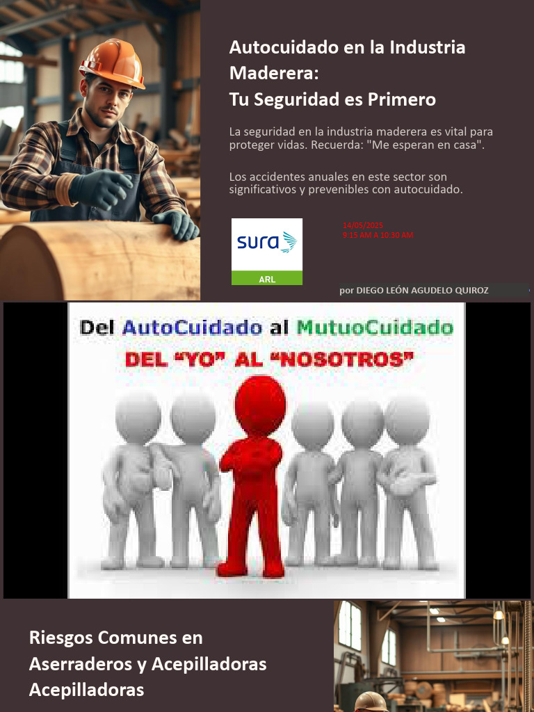 Capacitación Autocuidado en La Industria Maderera | PDF | Guante