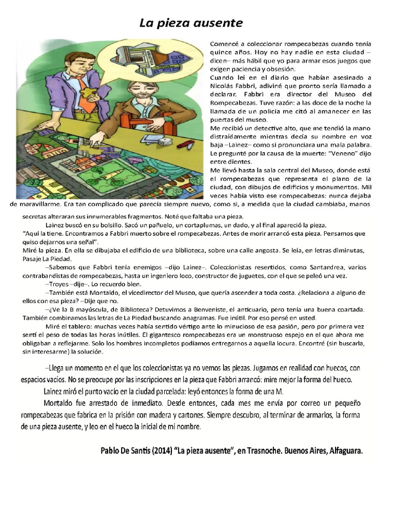 Plantilla de Texto Policial. 6to. Seño Sandra | PDF