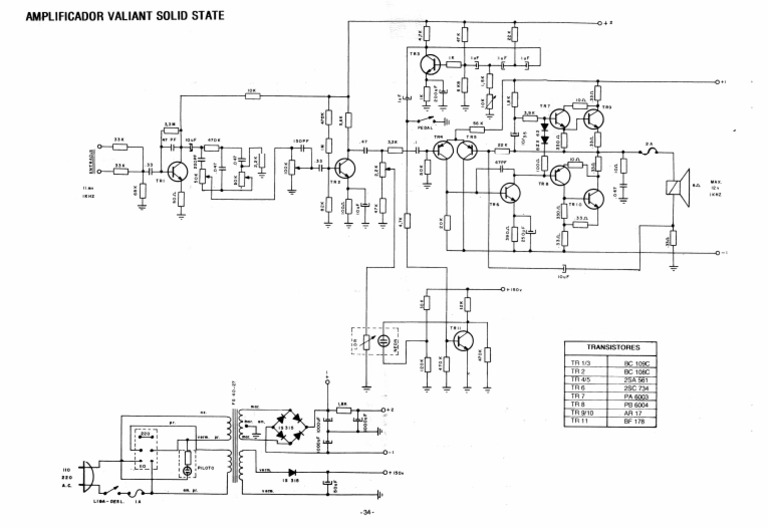 Gianini Valiant Solid State Amp | PDF
