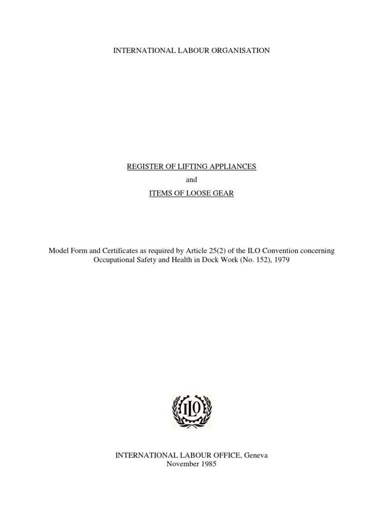ILO Crane Testing | PDF