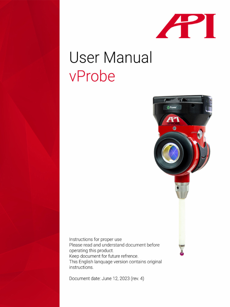 VProbe - Product Manual - Rev - 04 | PDF | Calibration | Computing