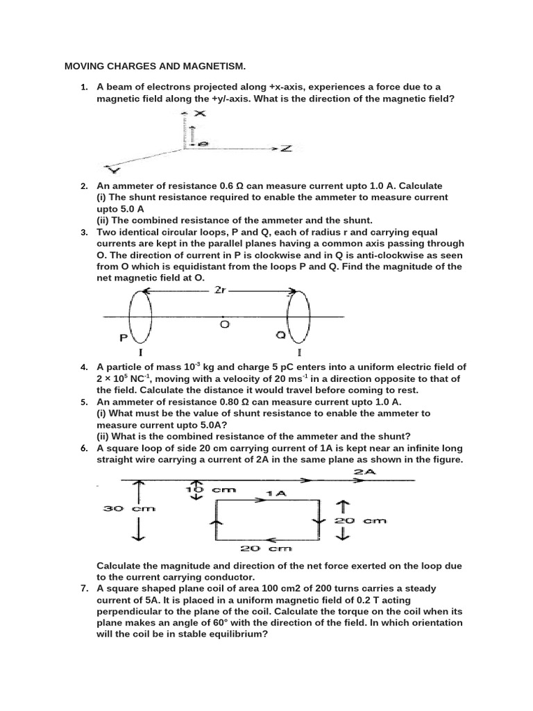Magnetism and Moving Charges Explained | PDF | Electron | Magnetic Field