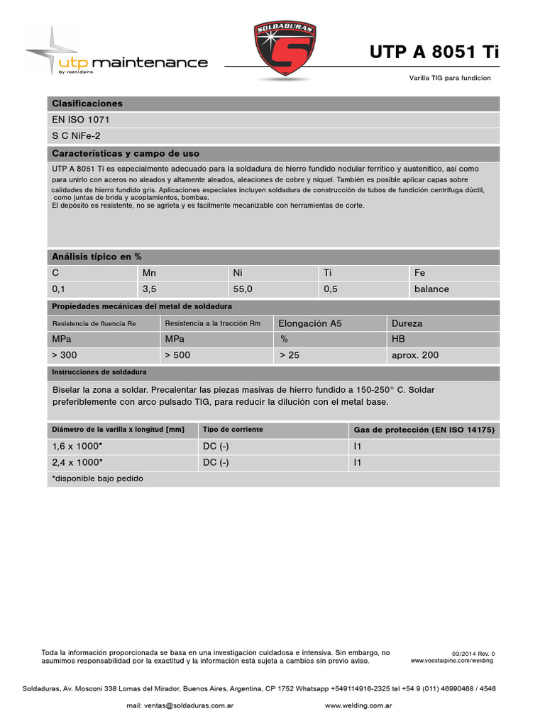 UTP A 8051 Ti 1 | PDF | Soldadura | Construcción