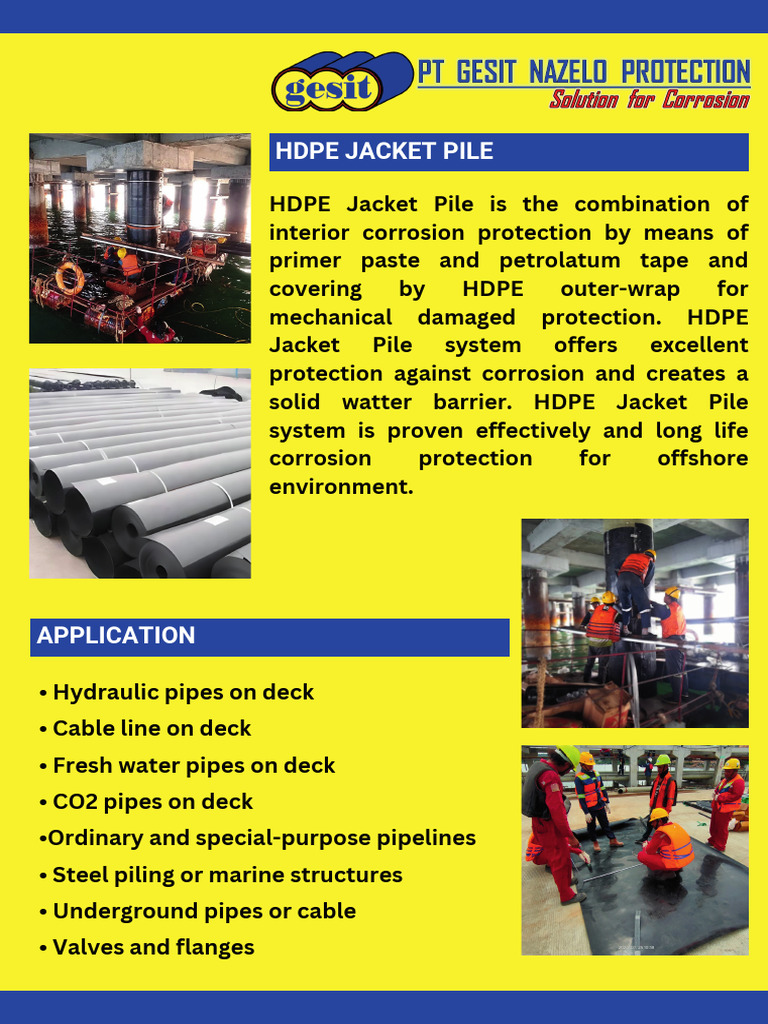 HDPE Jacket Pile Corrosion Protection | PDF