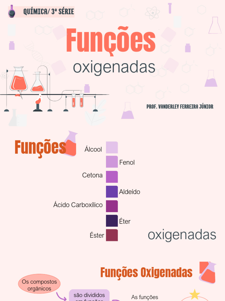 Funções Oxigenadas na Química Orgânica | PDF | Aldeído | Éster