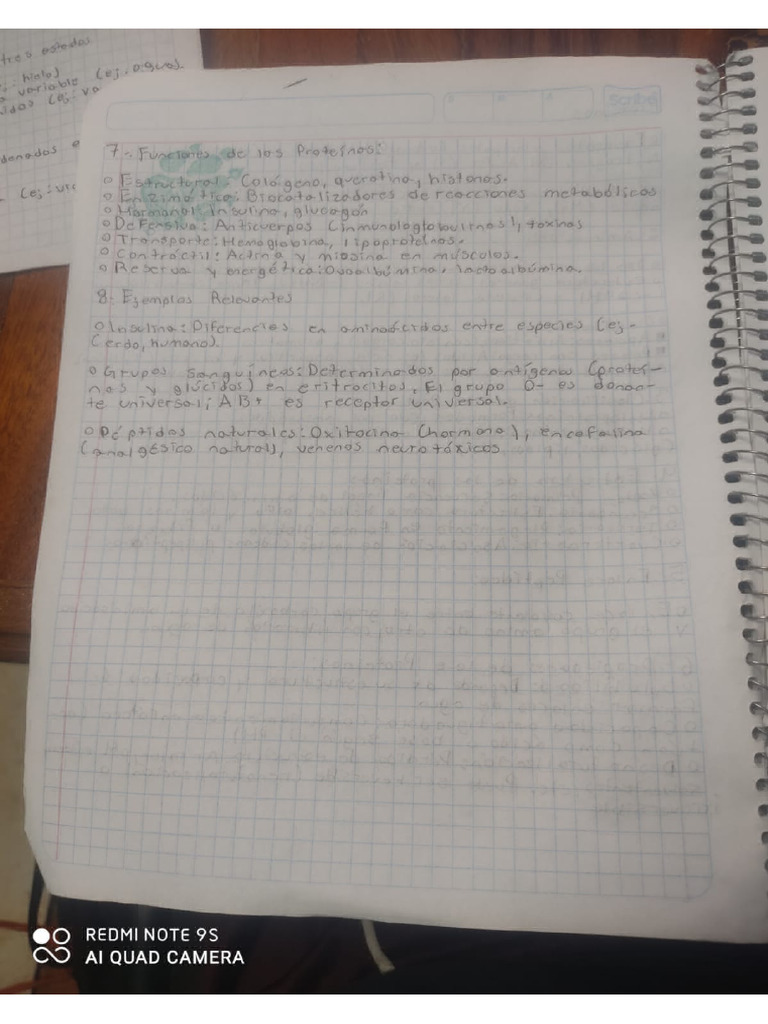 Yahir Moran Cruz 210B, Proteinas, 7 de Mayo | PDF