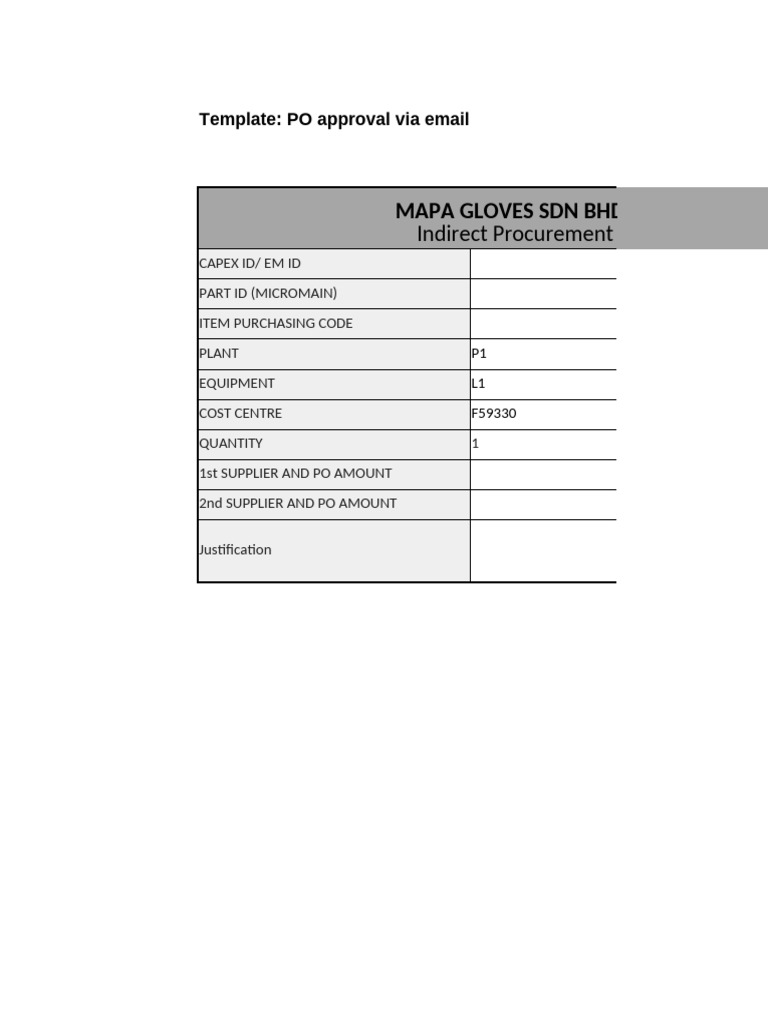 PO Issuance Template _ 2024 | PDF
