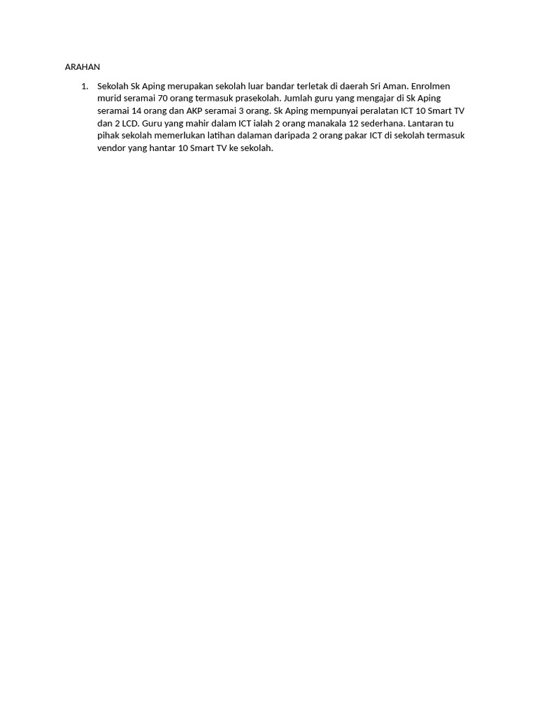 ARAHAN Latihan | PDF