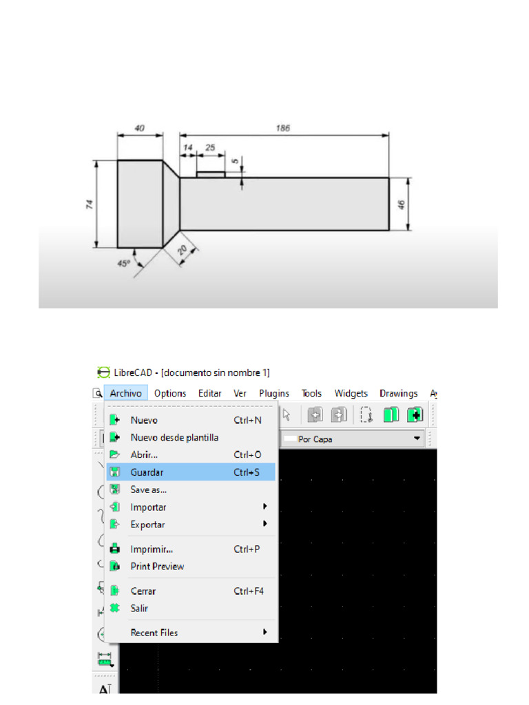 Practica-4 Librecad | PDF