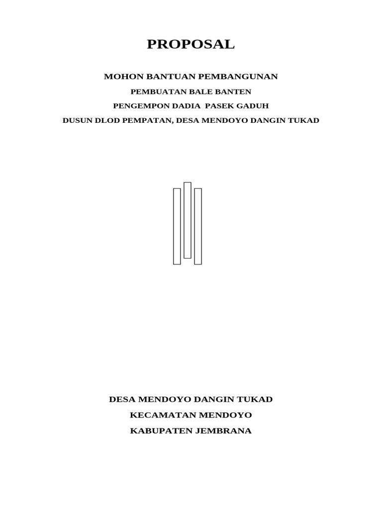 Proposal - Pasek Dadia. I KT - Gama. Ok - DLP | PDF