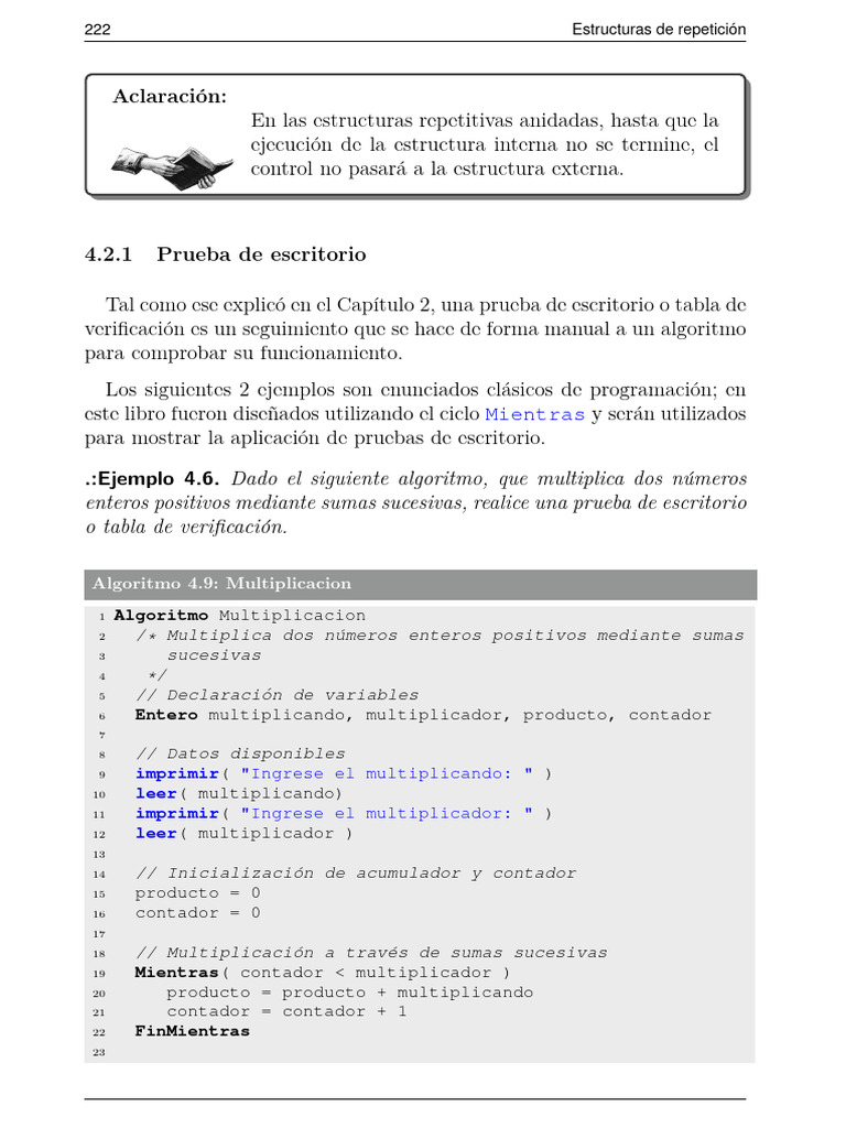 Ejemplo 4-6 | PDF | Multiplicación | Algoritmos