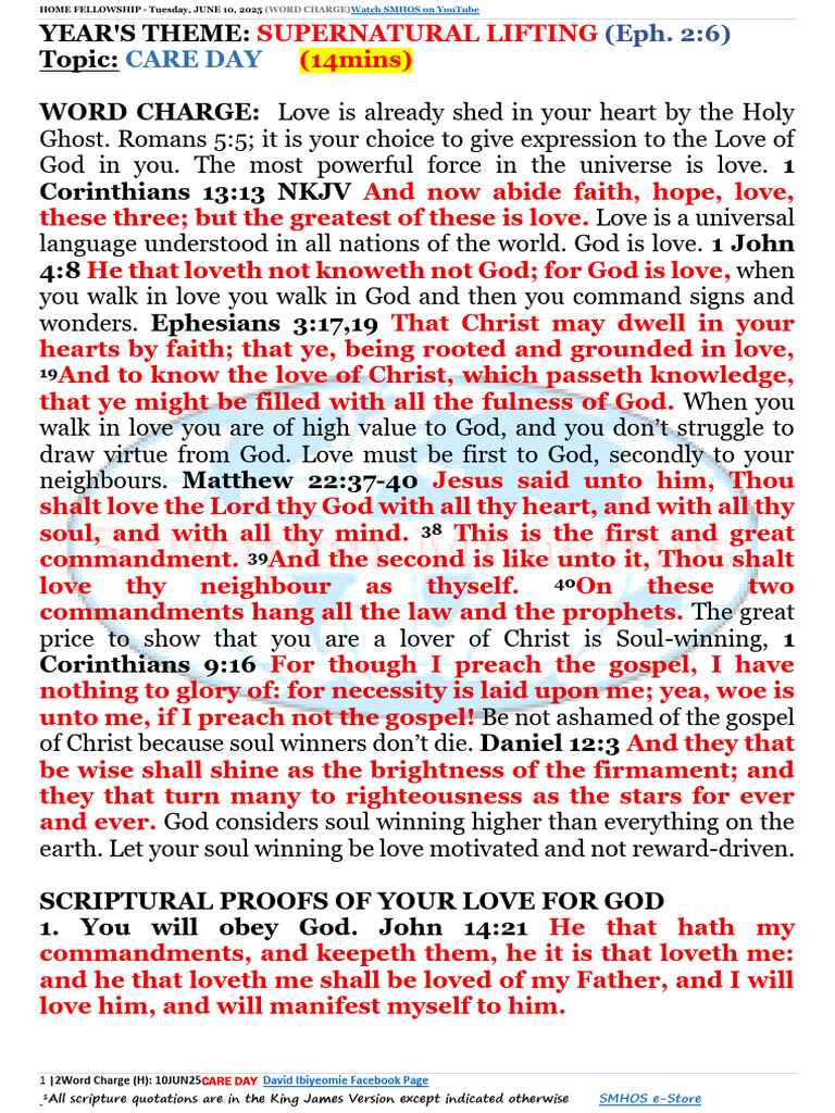 2025-06-10 - Word Charge W Texts | PDF | Eucharist | Jesus