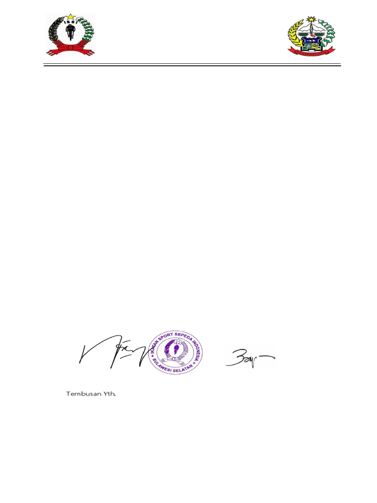 SURAT ISSI SULSEL - Undangan Dan Peraturan Lomba, Ok1 | PDF