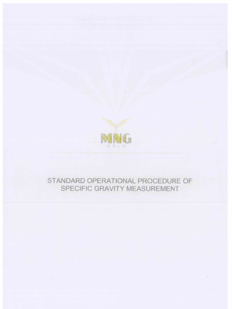 Density Measurement Procedure - MNG | PDF
