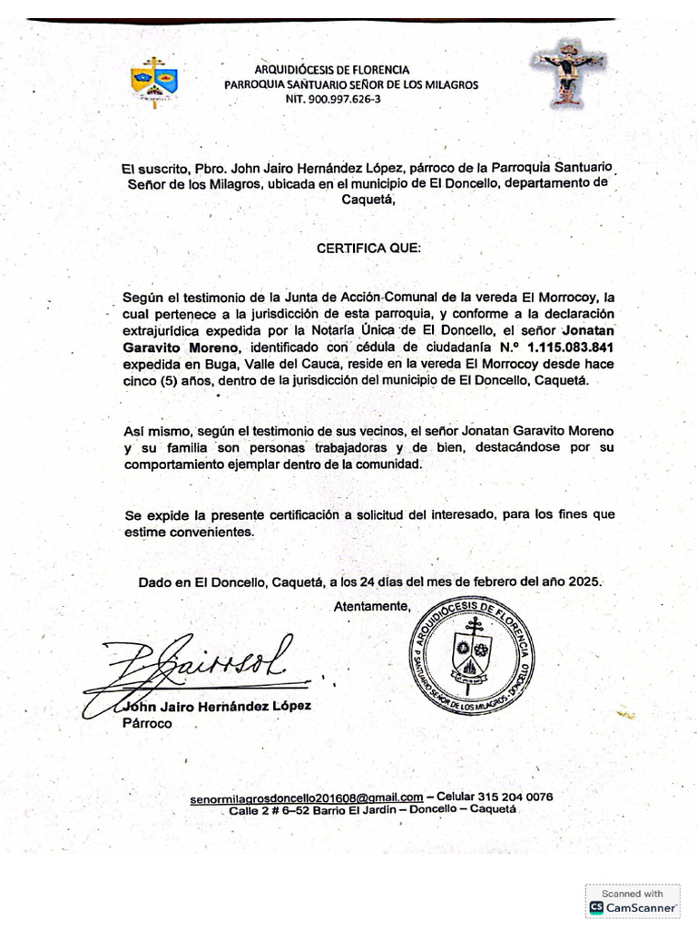 Documentos Jonathan Garavito | PDF