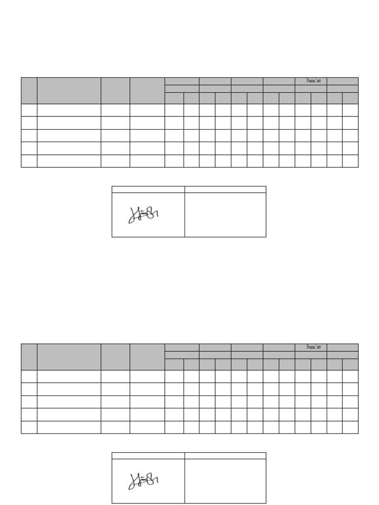 Absensi Mahasiswa Magang - 1 | PDF