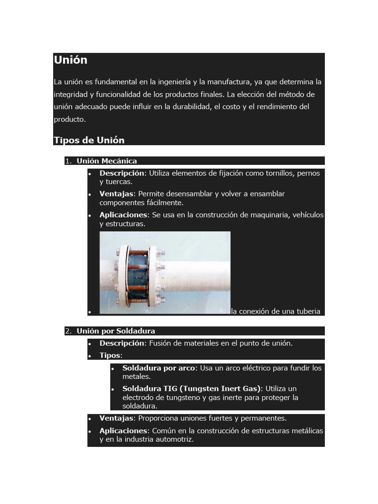 Unión | PDF | Soldadura | Construcción