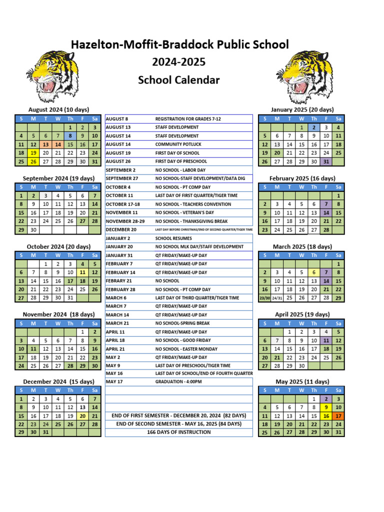 2024-2025_HMB_School_Calendar_Updated_1-21-25 | PDF | Observances ...
