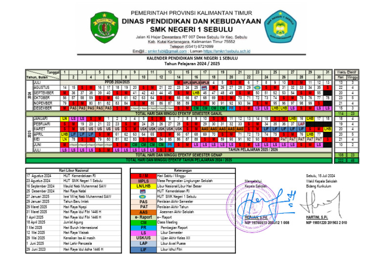 Kaldik Tapel 2024-2025 | PDF