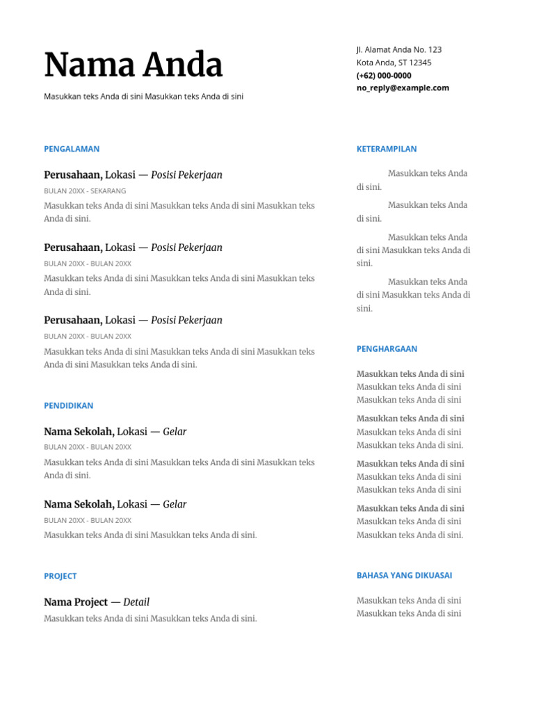 Template Resume | PDF