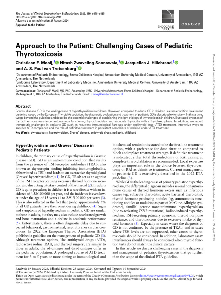 2025 Approach To The Patient - Challenging Cases of Pediatric ...