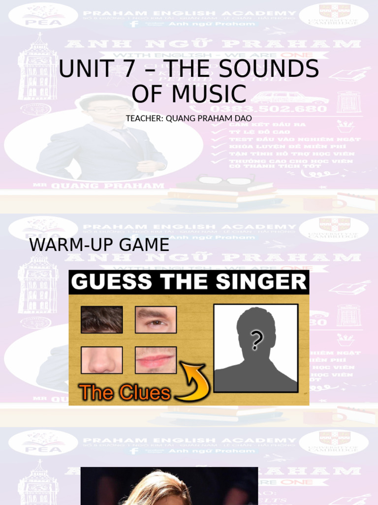 Unit 7 - A1 - The Sounds of Music | PDF