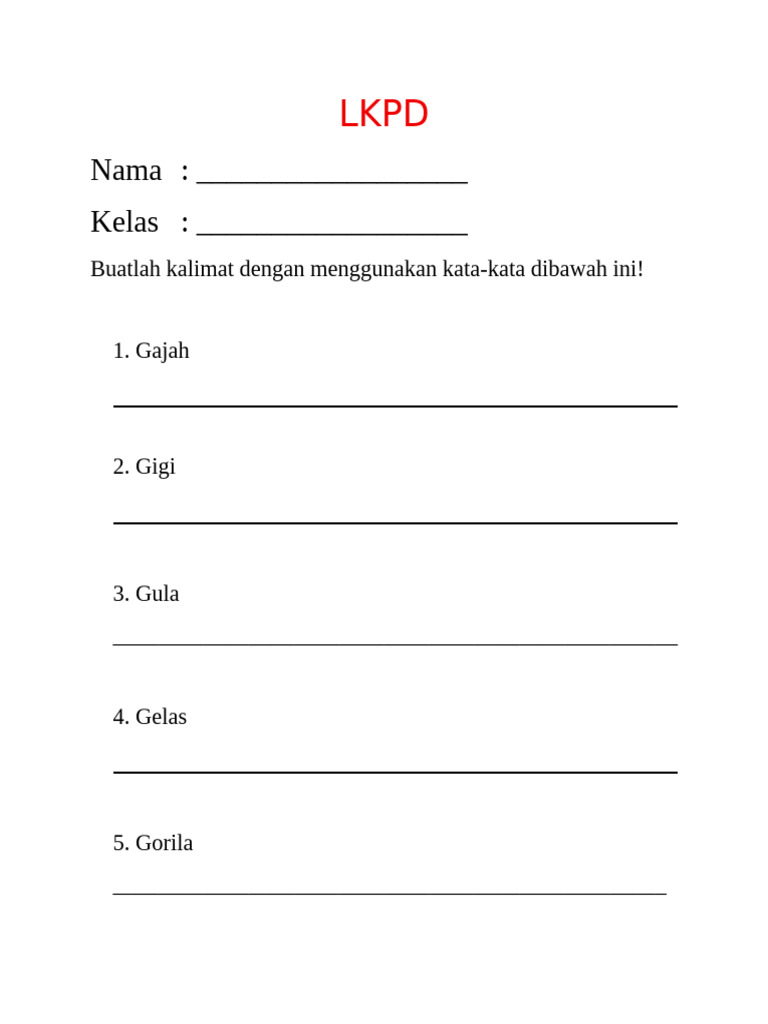 LKPD 1 | PDF