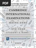 IGCSE Syllabus - Mathematics 0580 - 2025 - 2027 - Core Content Only ...