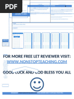 LET Answer Sheet V1.0 | PDF