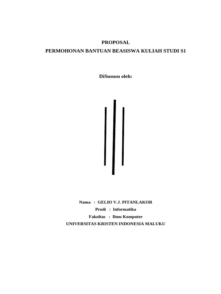 Proposal.1 Tahun Eliaser Mapusa | PDF