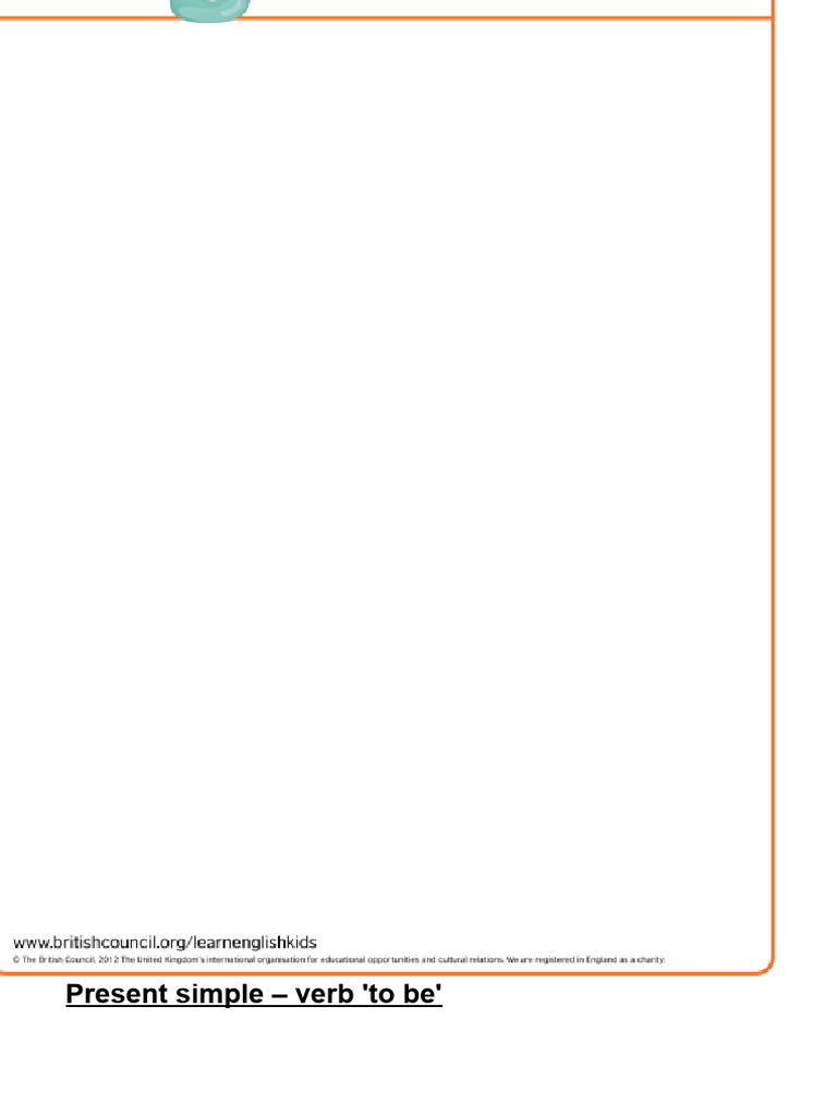 Grammar Games Present Simple Verb To Be Worksheet | PDF