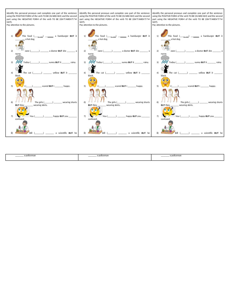 But Positive and Negative Exercises 2 | PDF | Language Mechanics ...
