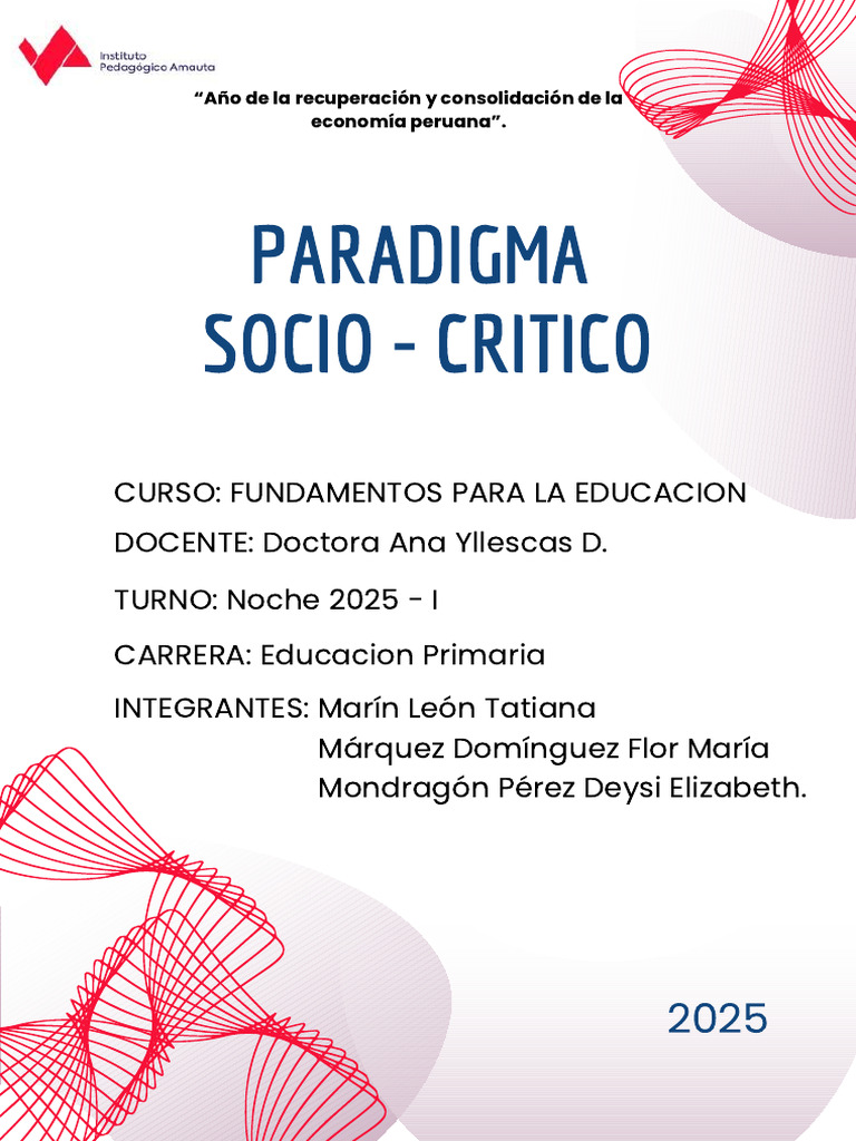 Paradigma Crítico Social en Educación | PDF | Aprendizaje | Educación ...