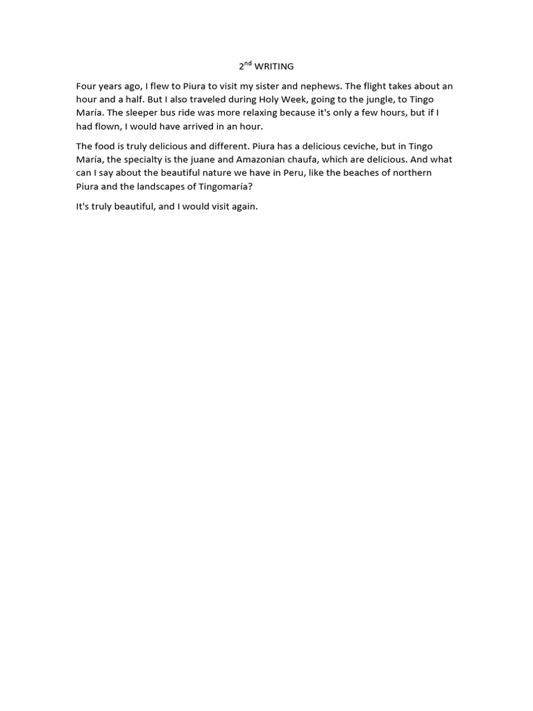 2nd Writing | PDF